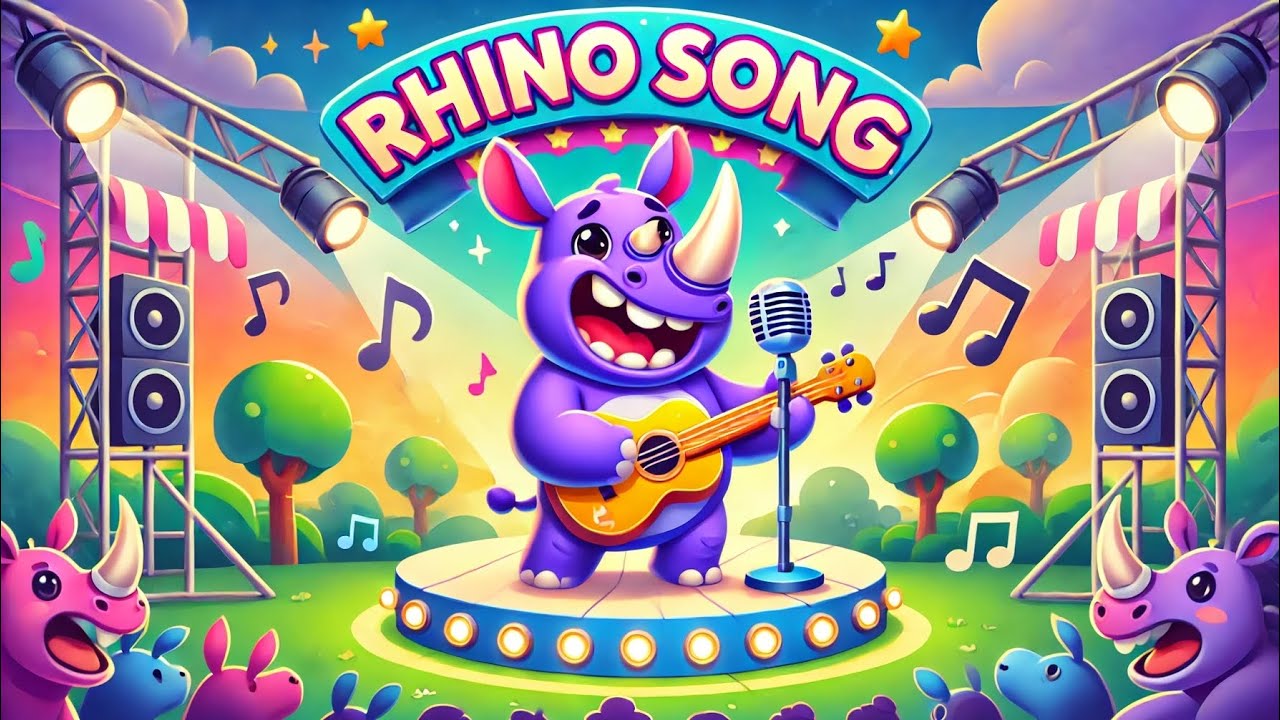 Rhino 🦏 Song @BrainyBudzzz - YouTube