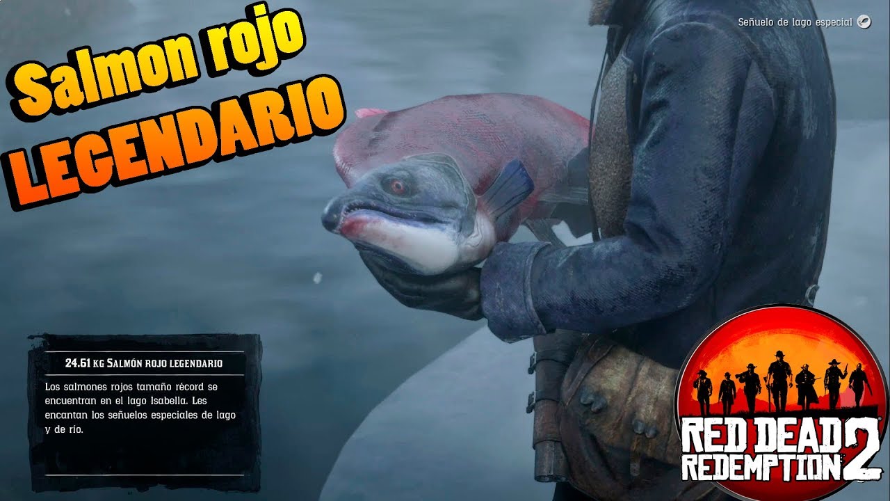 Salmon rojo legendario - Guia pesca RED DEAD REDEMPTION 2 - YouTube