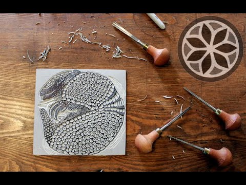 Linocut Printmaking: The Process - YouTube