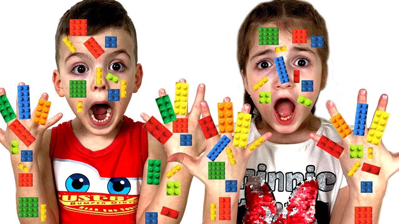Masha and Dad play with lego - YouTube