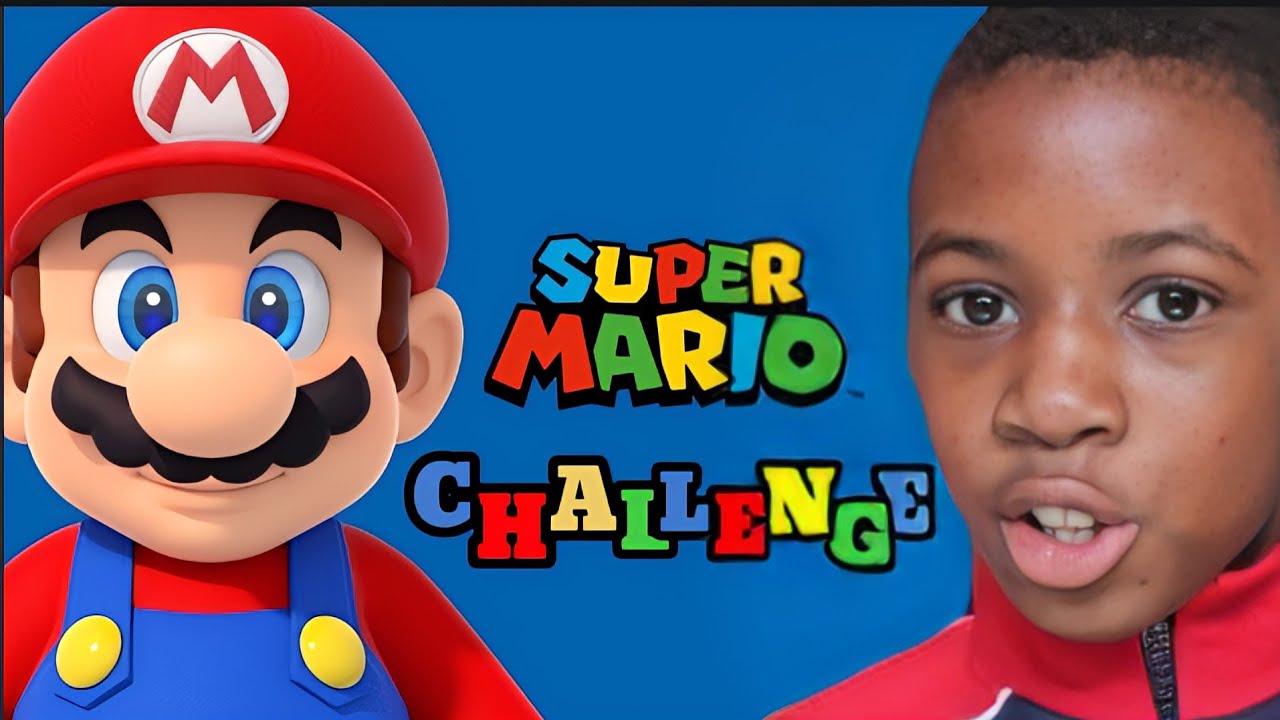 Super Mario Challenge | Mario Vs Ethan Obstacle Course - YouTube