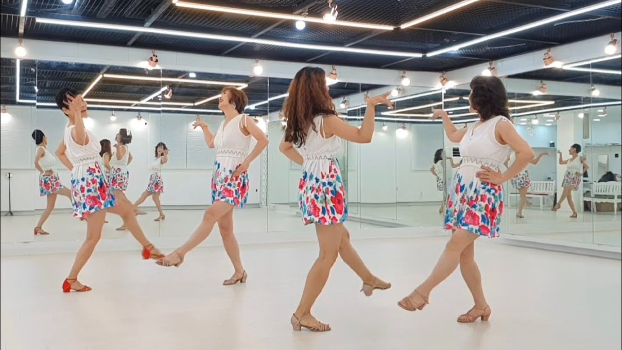 Bosanova (Intermediate) line dance| Withus KOR, Yooon - YouTube