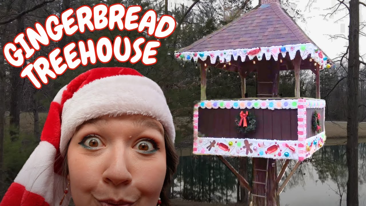 Life Size Gingerbread Treehouse - YouTube