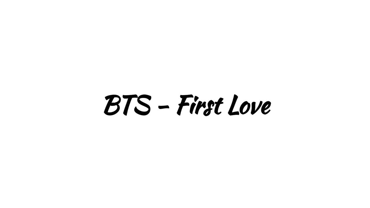 Suga (방탄소년단) 'First Love' [Hangul lyrics] - YouTube