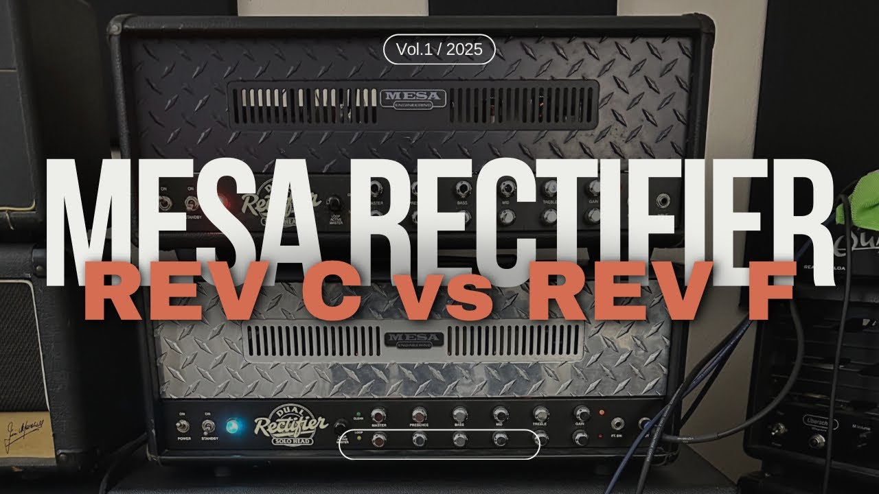Mesa Rectifier 2 Channel: 1992 Rev C vs 1993 Rev F - YouTube