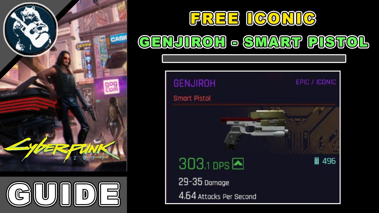 Free Epic Iconic Smart Pistol in Cyberpunk 2077 Weapon Locations #8 ...