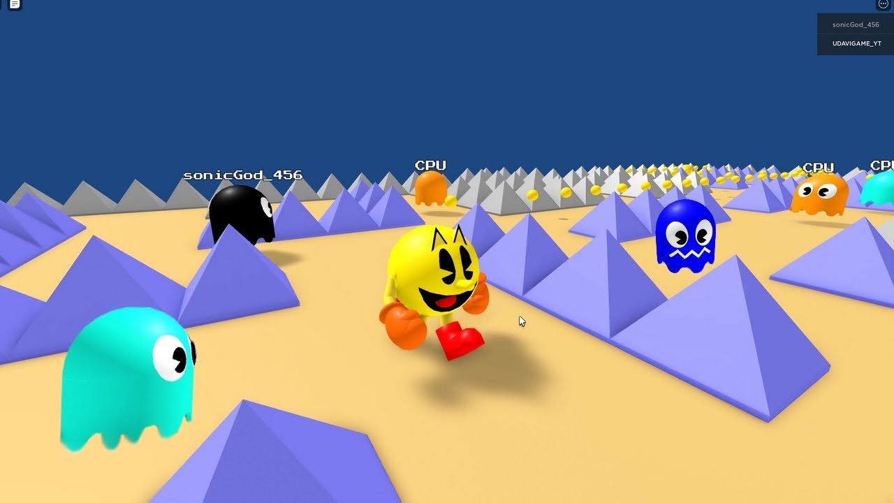 Pac man 3d no roblox, PAC MAN VS, jogo do pac-man online no roblox ...