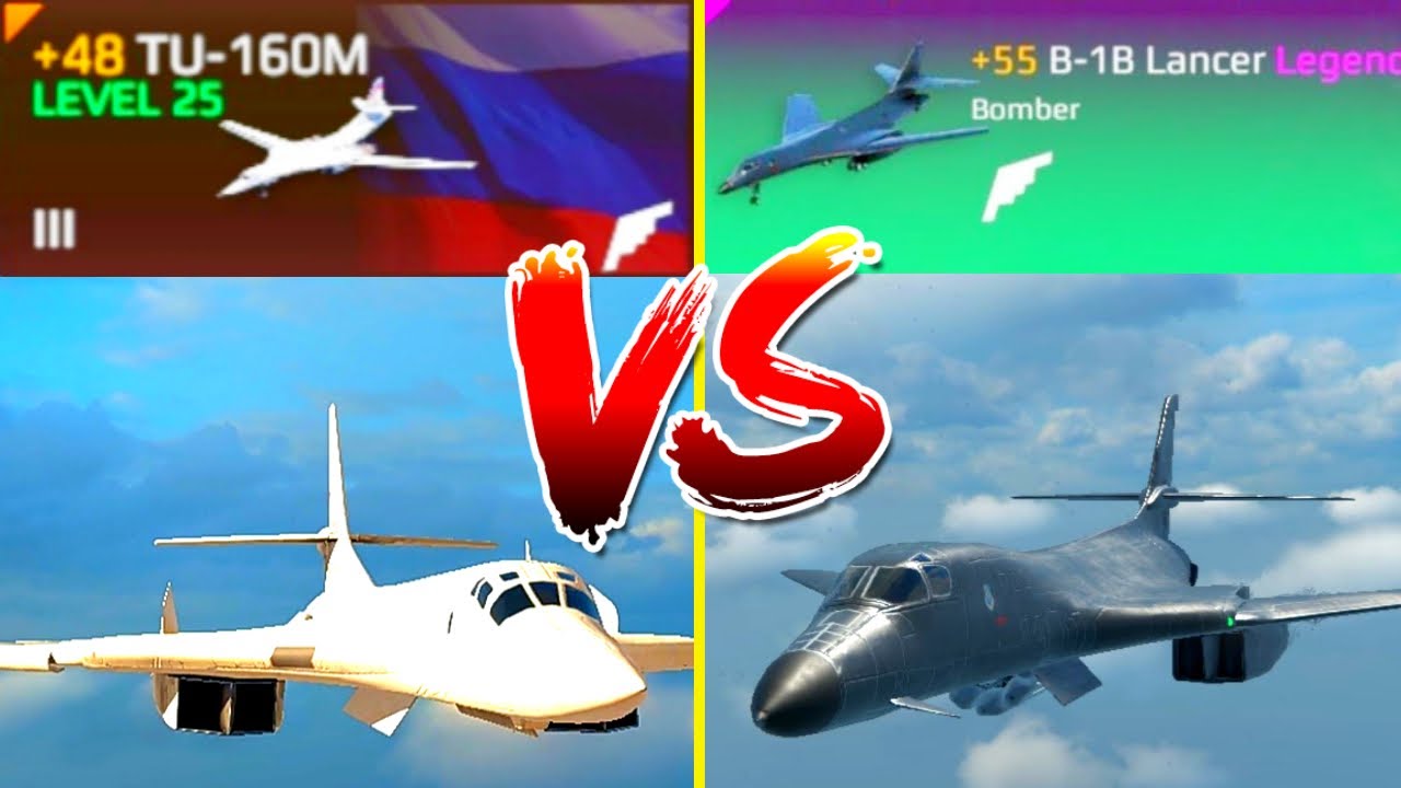TU 160 VS B1 Bomber - Modern Warships - YouTube