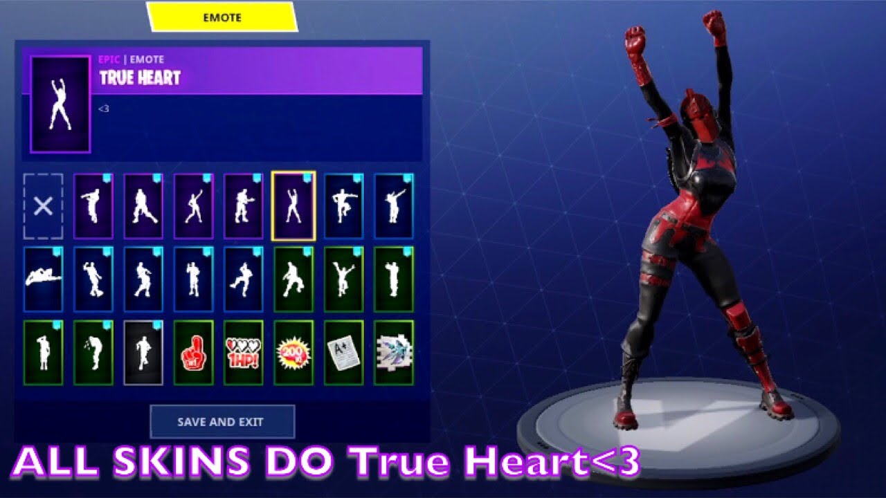 Fortnite True Heart Dance Goes with everything - YouTube