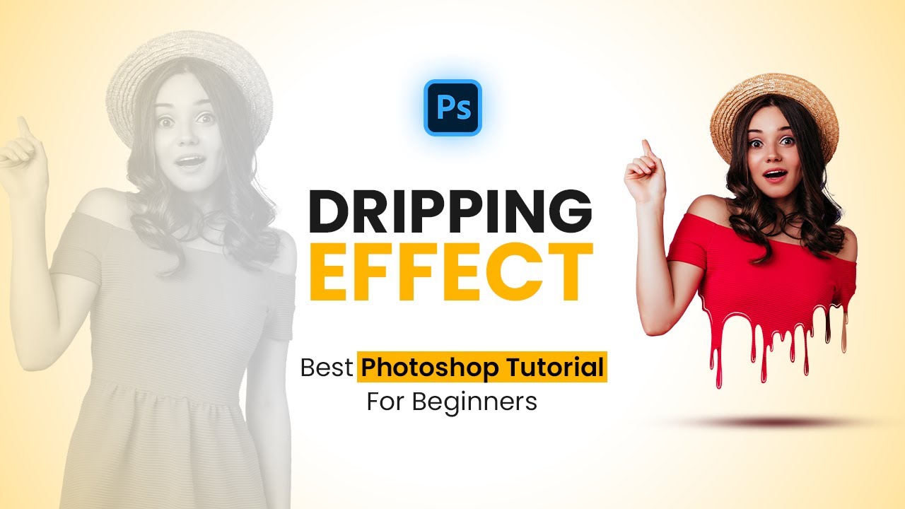 Dripping Effect in Photoshop - Photo Editing tutorial - YouTube