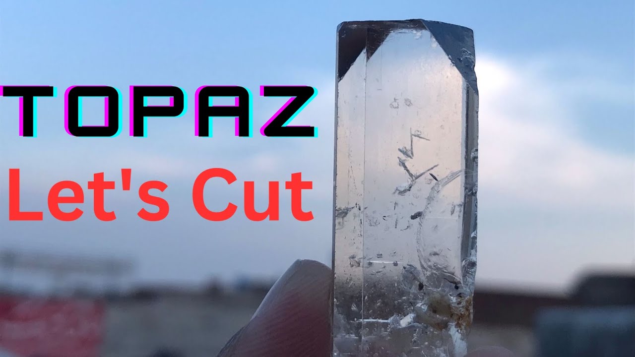 Designing a Gem Cutting Diagram | Topaz Rough 140 Carats | Cuts at 31. ...