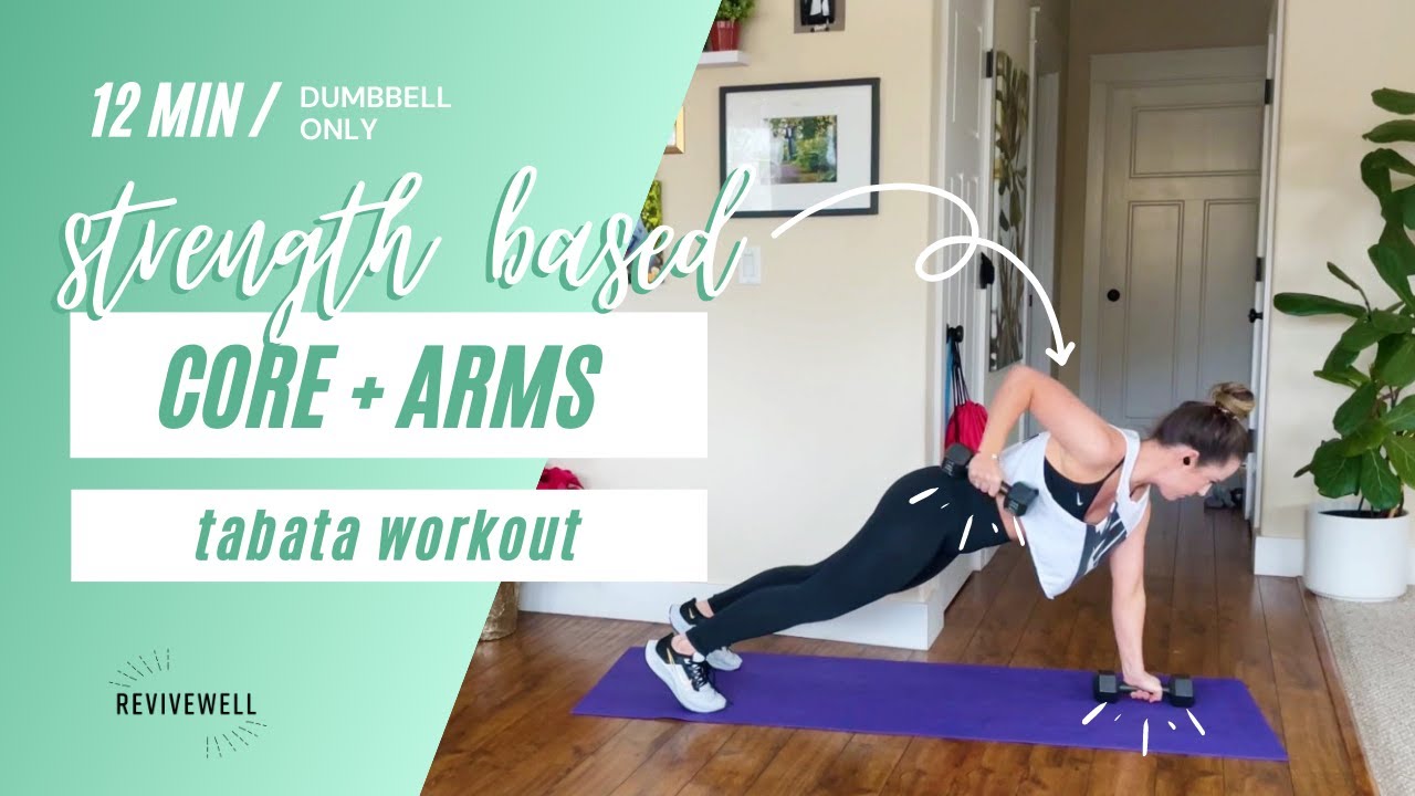12 Min Core + Arms Strength Based TABATAS! | Great finisher! | Sweat ...