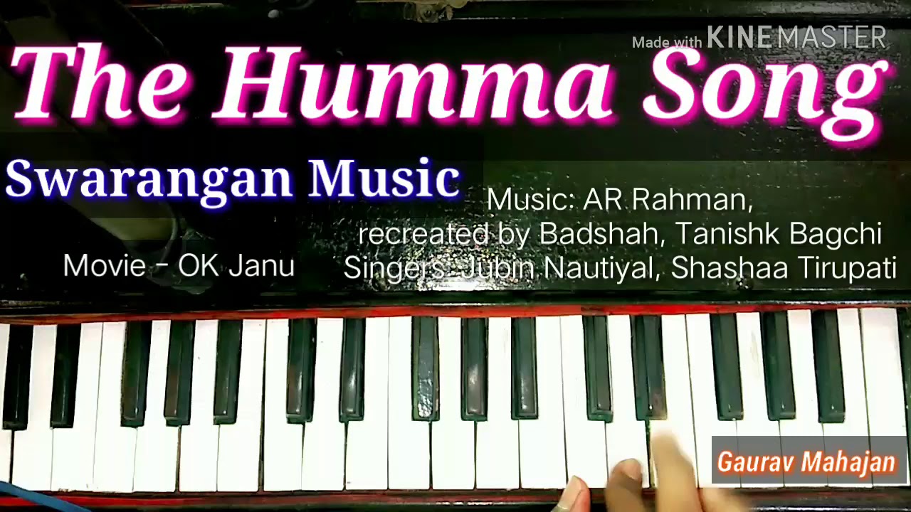 The Humma Song | OK Janu | AR Rahman | Harmonium Tutorial | Swarangan ...