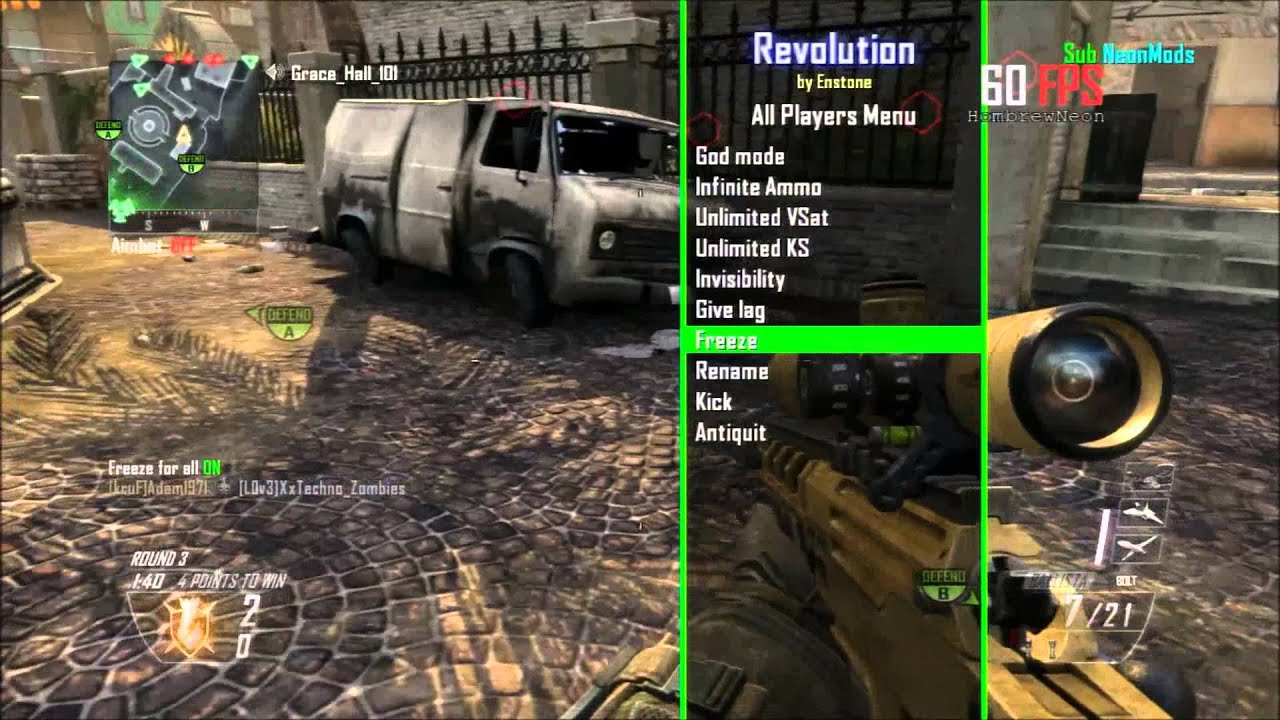 [PS3/BO2/GSC]Bo2 mod menu fun - YouTube