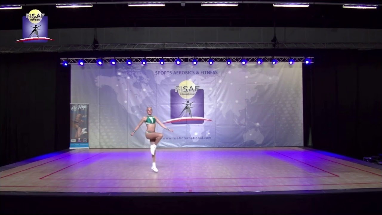 Fisaf World Championships 2019 cadet W solo Febe D’Hondt - YouTube