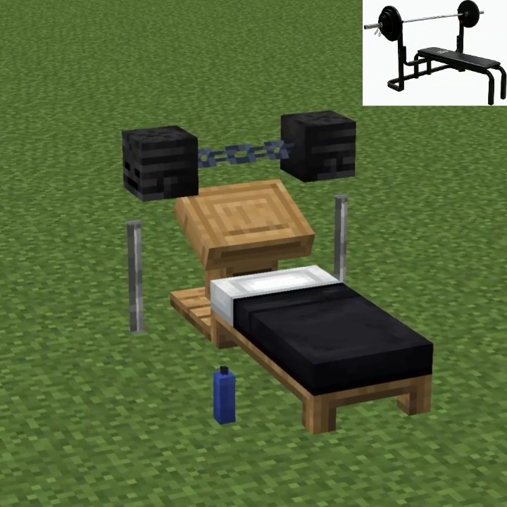 How To Make Bench Press In Minecraft. #minecraft #shorts #minecraftraj ...