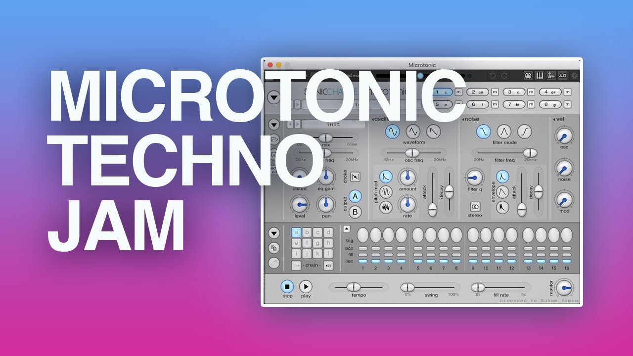 Sonic Charge - Microtonic Techno Ableton Jam session - YouTube