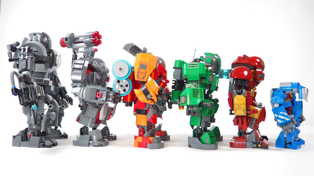 LEGO IRON MAN Mech Comparison | Iron Monger VS hydra stomper VS ...
