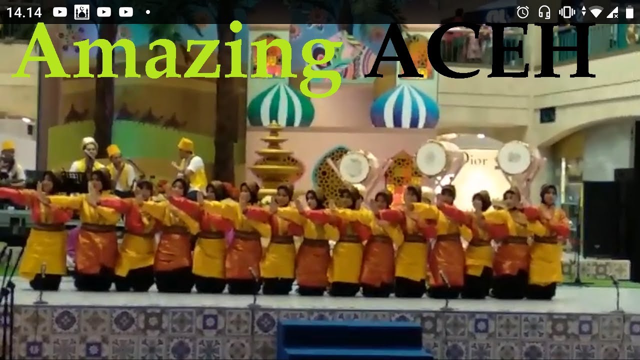 Amazing And Energic Aceh Dance - YouTube