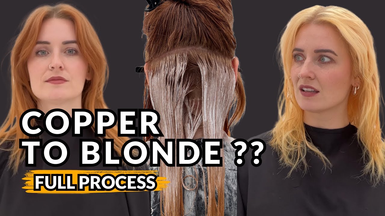 Copper to Blonde - A Full Colour Correction Breakdown - YouTube