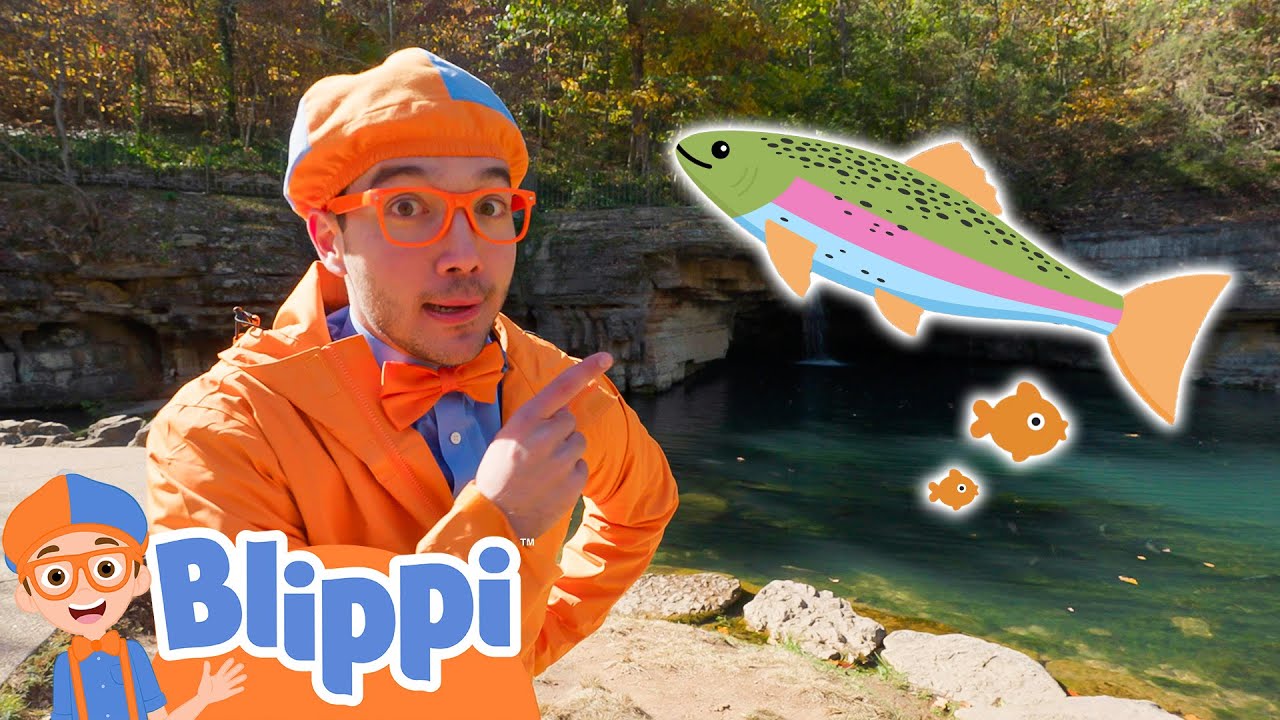 Blippi Learns How To FISH! 🐟 | Blippi | Moonbug Kids - Fun Zone - YouTube