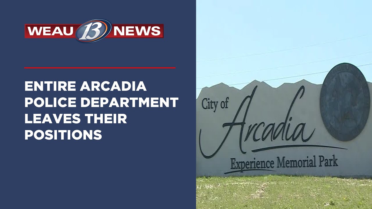 Entire Arcadia Police Department leaves their positions - YouTube
