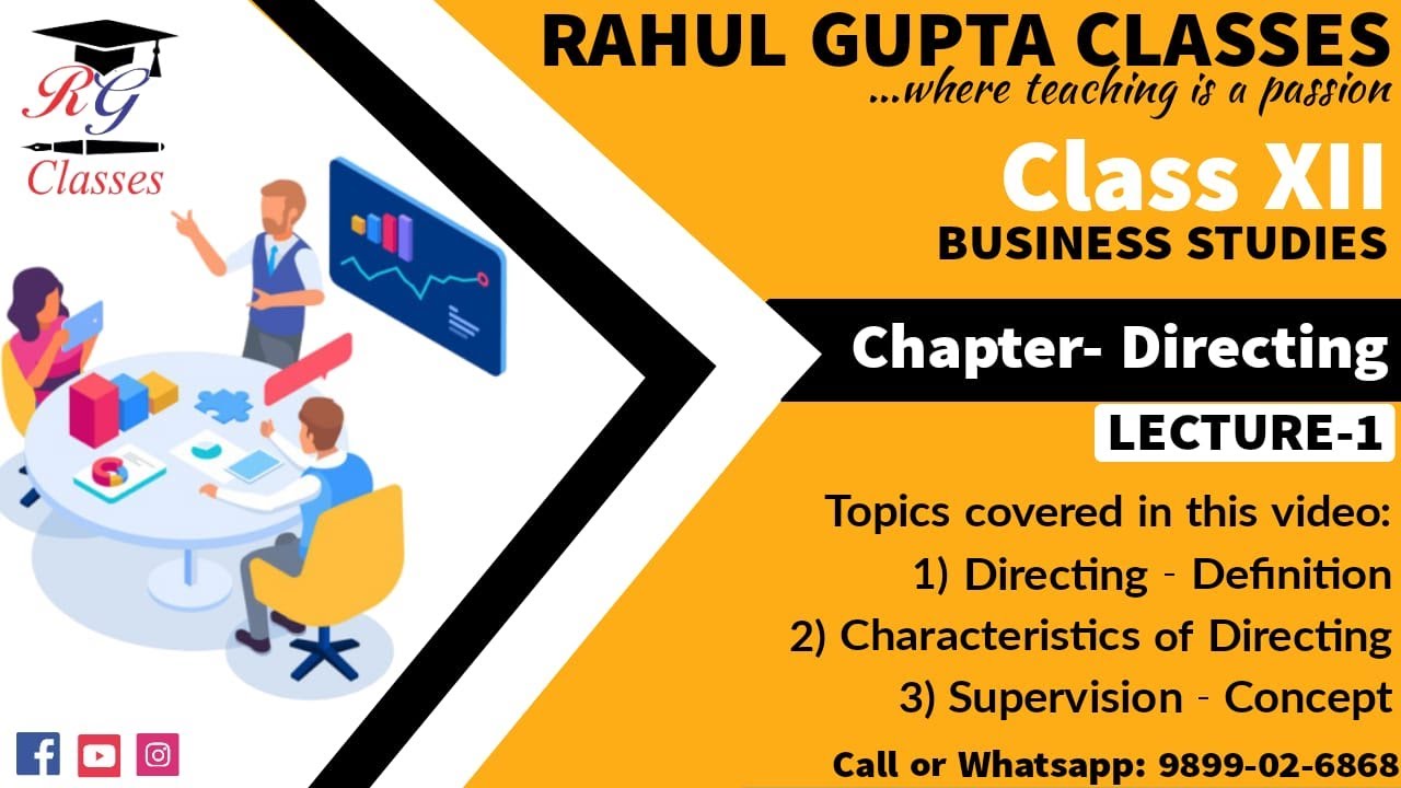 DIRECTING (CLASS 1) - YouTube