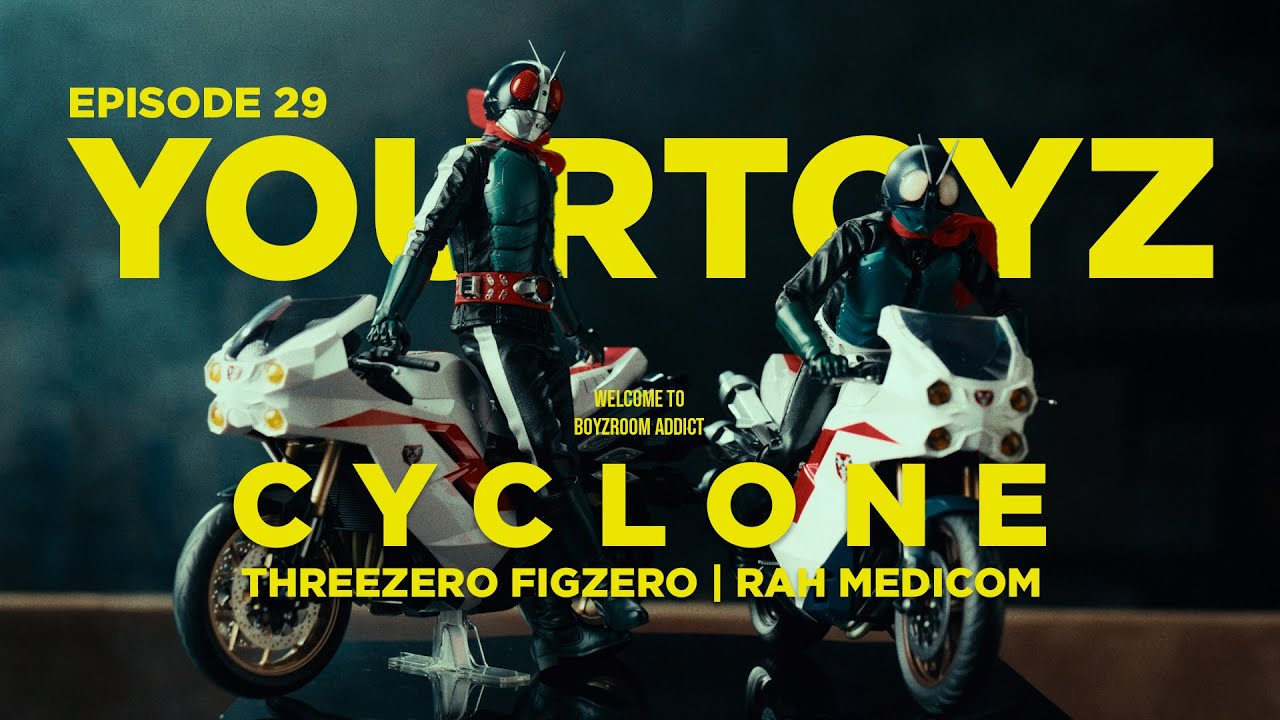 YOURTOYZ 29 : BAGUSNYA CYCLONE SHIN KAMEN RIDER | THREEZRO FIGZERO & RAH MEDICOM - YouTube