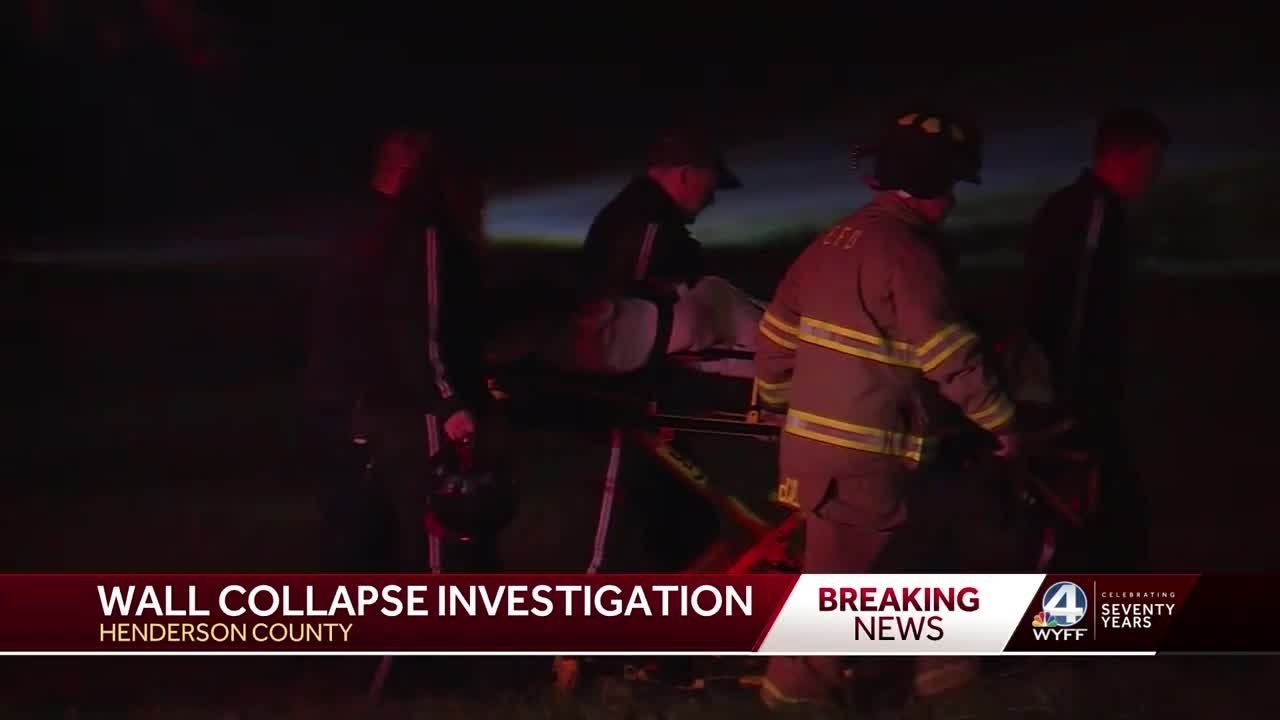 2 sent to hospital after earth wall collapses in Edneyville, fire ...