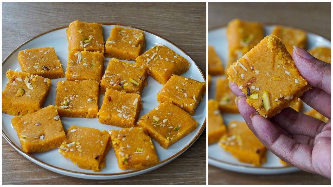 Besan Barfi Recipe | Gram Flour Sweets | Besan Ki Barfi Recipe - YouTube