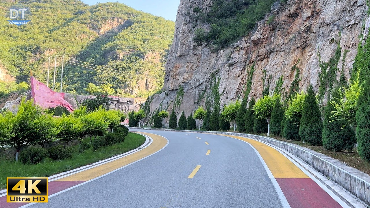 Driving on China's Most Beautiful Rural Road 4K HDR - Shengfu Sky Road ...