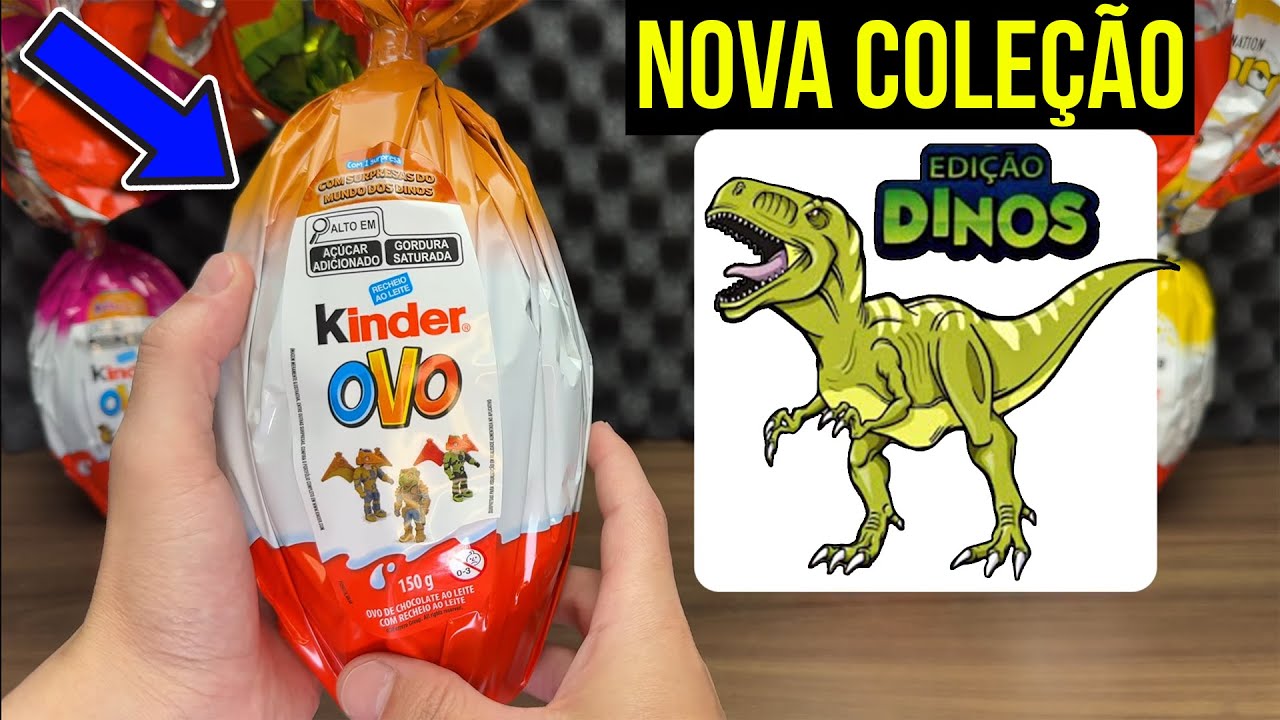 Novo Kinder Ovo Mundo Dos Dinos 2025: O Brinde Está Maneiro? - YouTube