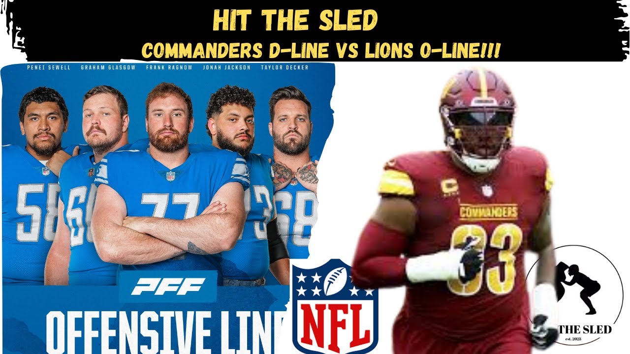 Hit The Sled Commanders D Line vs Lions O Line - YouTube