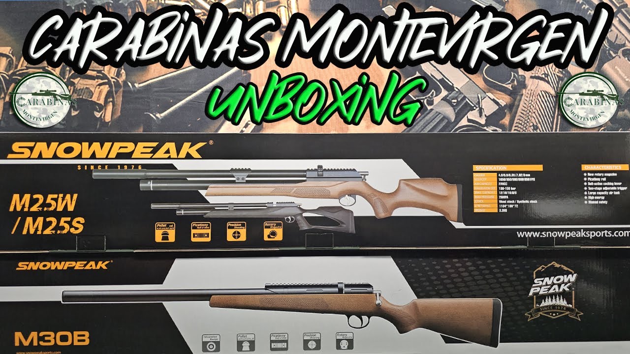 SNOWPEAK M30B Y M25W, UNBOXING @carabinasmontevirgen2020 - YouTube