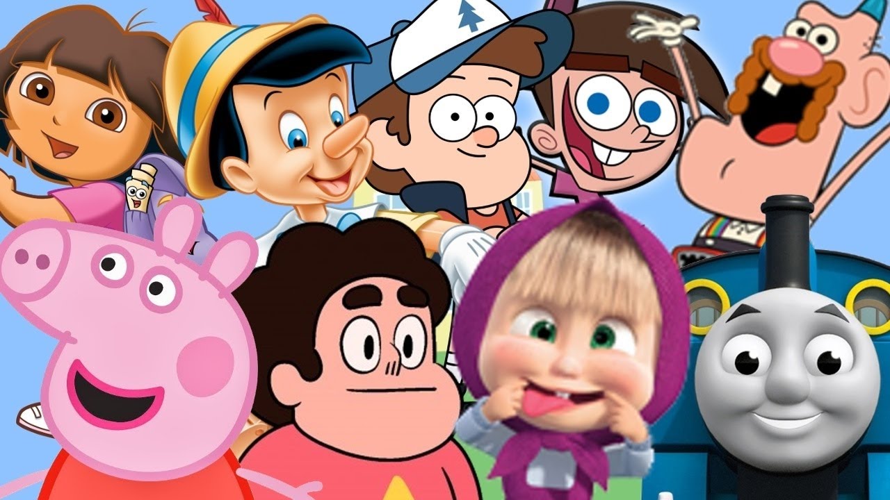 Masha E O Urso Peppa Pig Dora Aventureira Thomas E Seus Amigos Titio ...