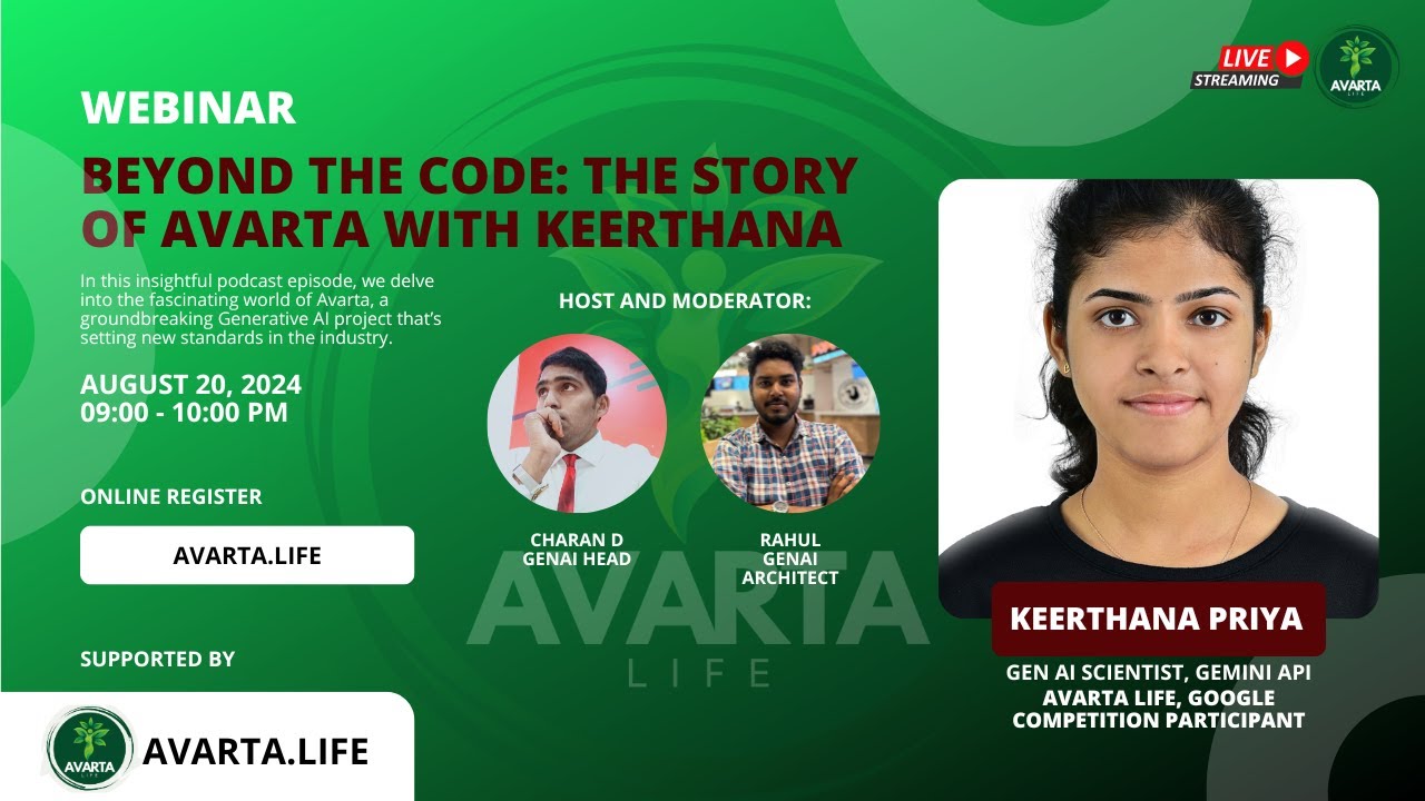 Beyond the Code: The Story of Avarta with Keerthana - YouTube
