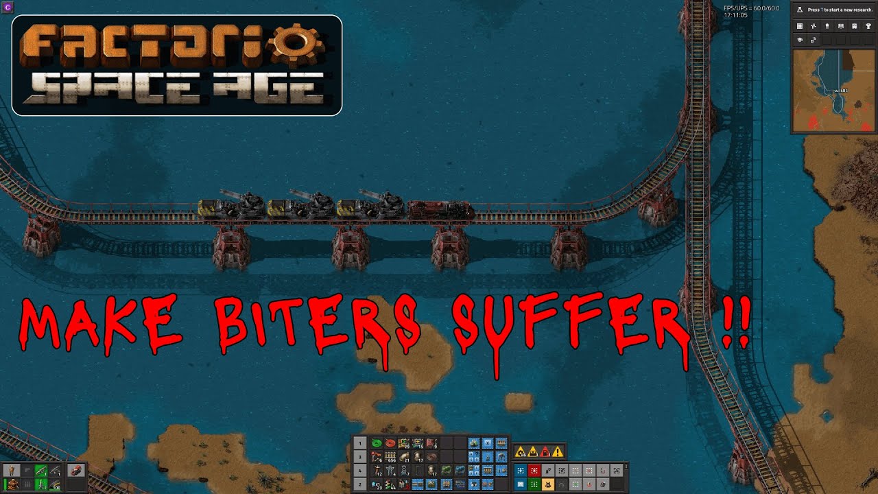 Factorio space age - how to make bitters suffer - YouTube
