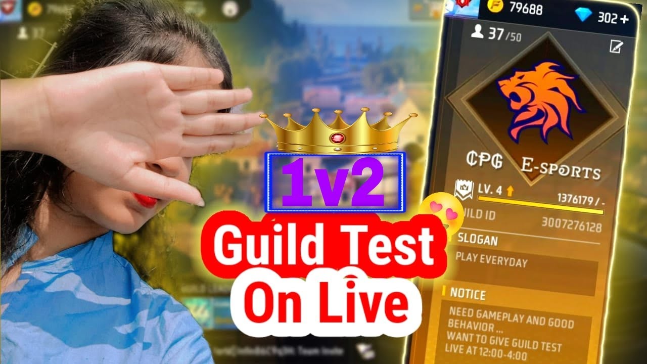 FREE FIRE UID CHECK AND REACTION IN LIVE//HARDEST GUILD TEST 1 VS 2 # ...