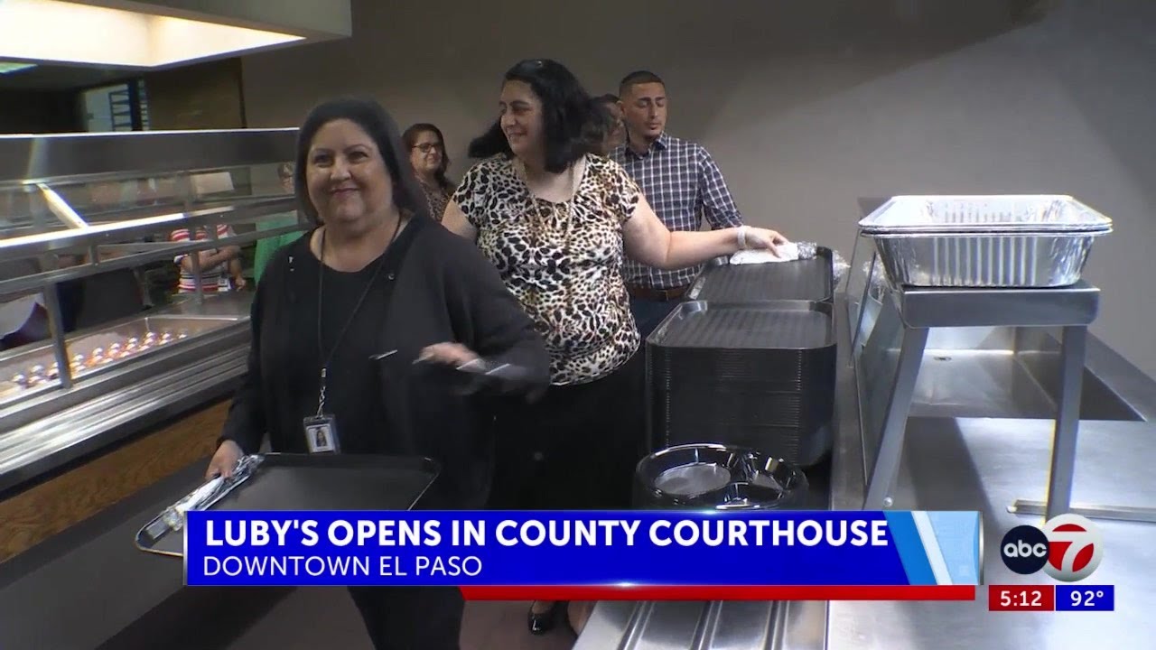 New Lubys opens in El Paso Courthouse - YouTube