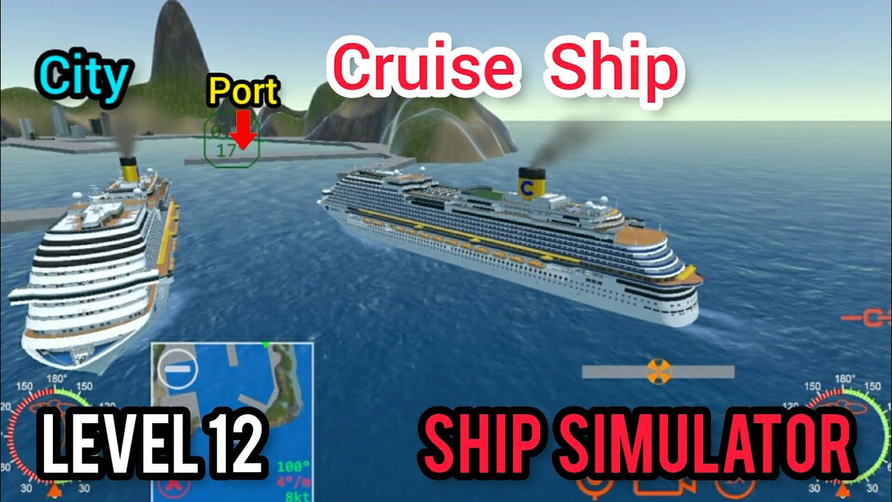 Ship arrival | Level 12 | Cruise Ship Simulator - YouTube