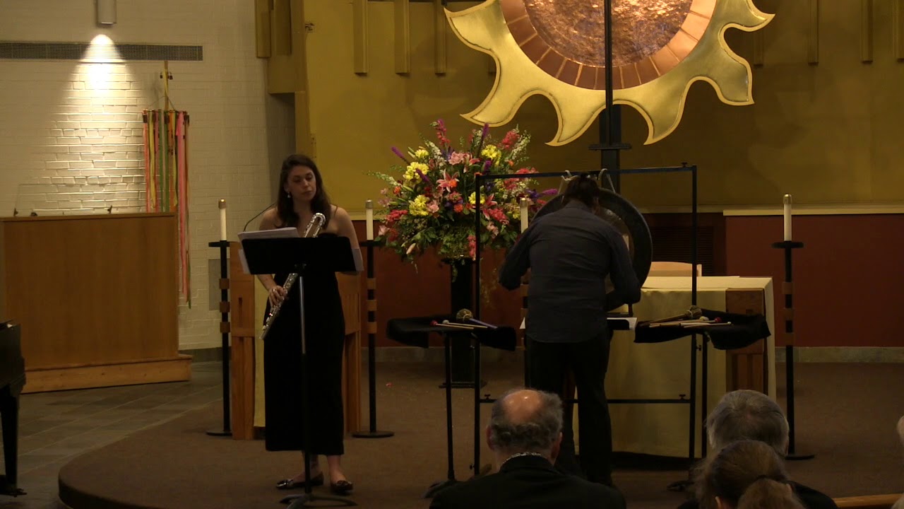 Dr. Nave Graham and Dr. Carlos Camacho perform "Espejos" for alto flute ...