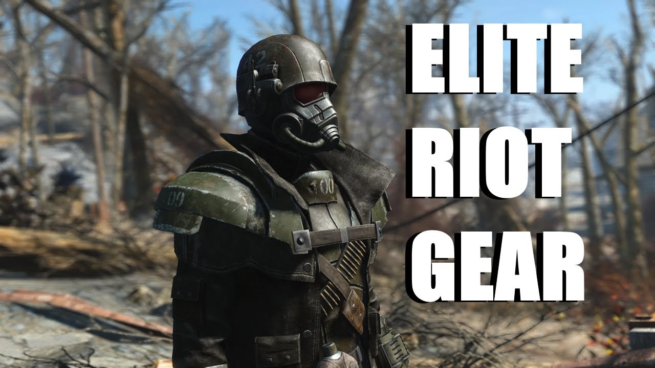 Fallout 4 Mod Review - Elite Riot Gear - YouTube