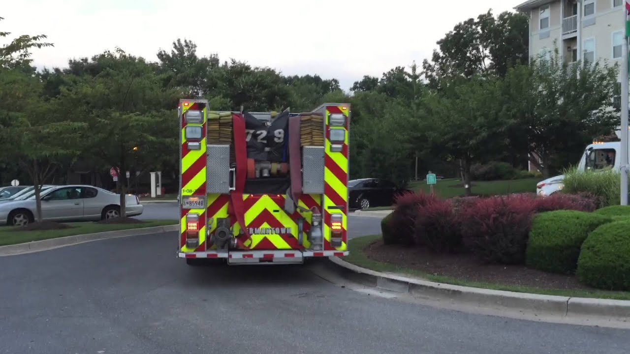 MCFRS Ambulance 734 & Engine 729 On Scene Of Vehicle Accident - YouTube