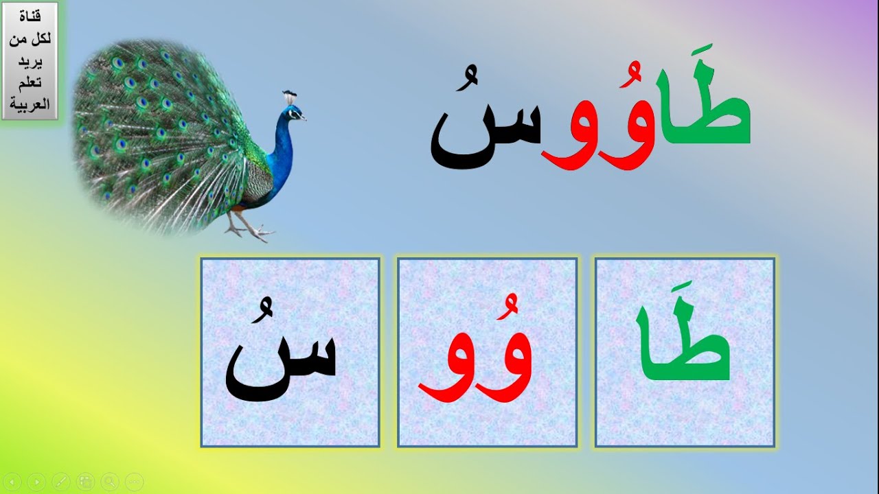 تحليل كلمات بها مد كلمات بها مد بالواو كلمات بها المد بالواو تدريبات على المد بالواو Youtube