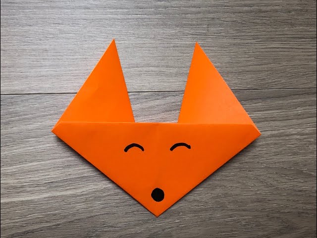 How To Make An Origami Fox Head Fox Origami » How To Origami Easy