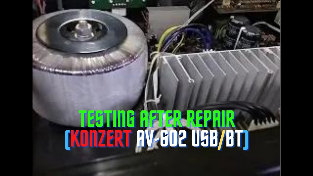 KONZERT AV-602 USB/BT II TESTING AFTER REPAIR #600watts - YouTube