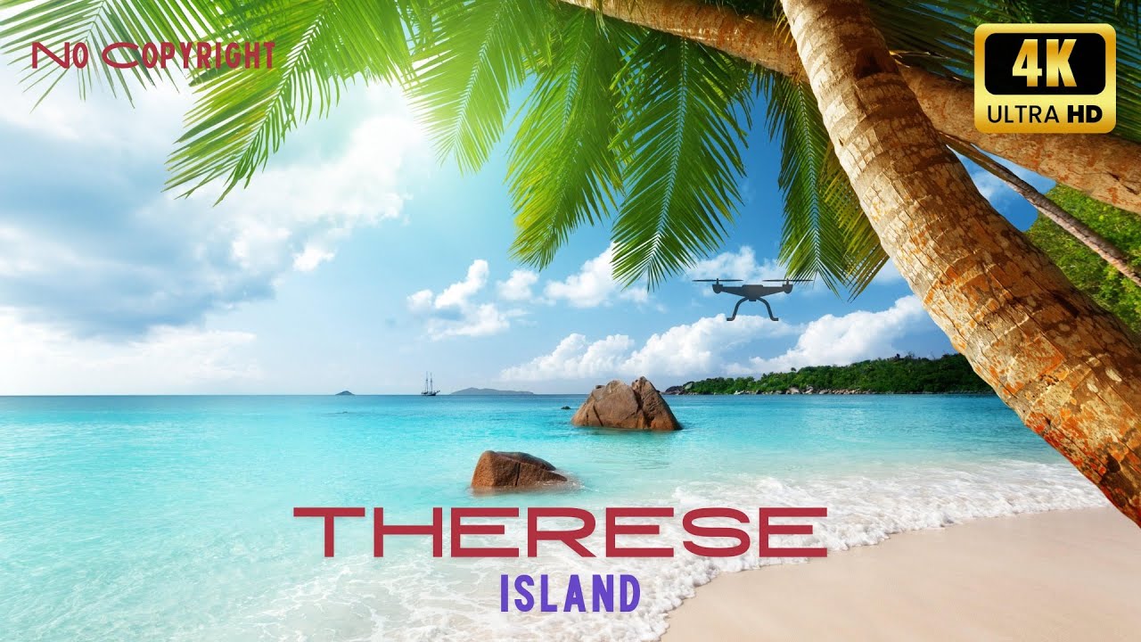 Aerial View of Therese Island Seychelles- Drone Scenic View | Copyright ...
