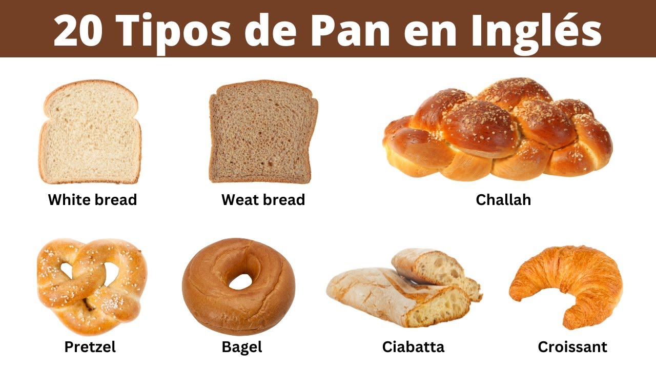 Tipos de Pan en Inglés | Vocabulario en Inglés - YouTube