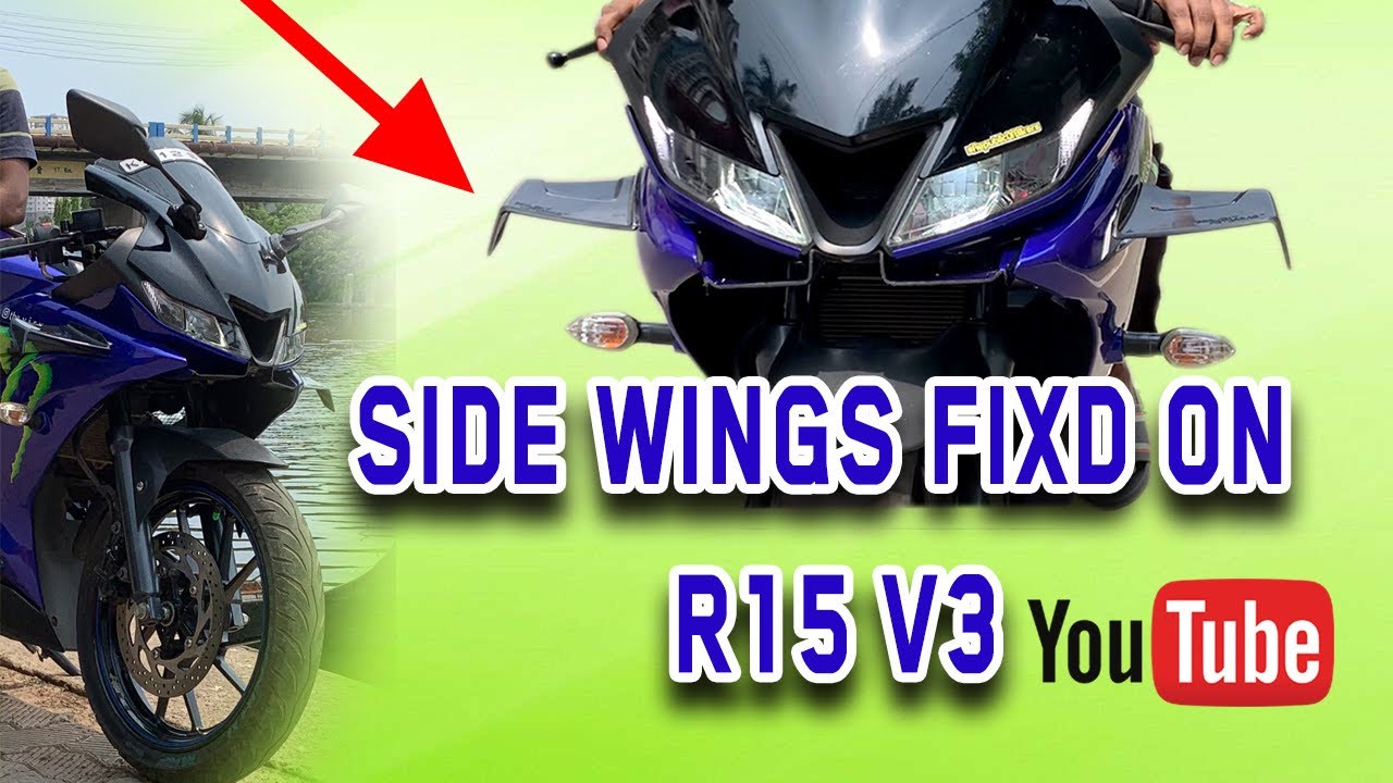 R15 v3 Fly Wings Fixed | side winglet | Unboxing | Aerodynamic ...