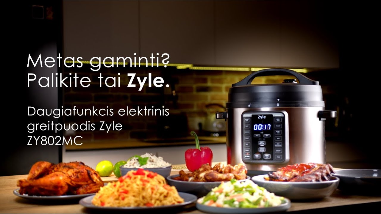 Elektrinis daugiafunkcinis ir išmanus greitpuodis Zyle ZY802MC - YouTube